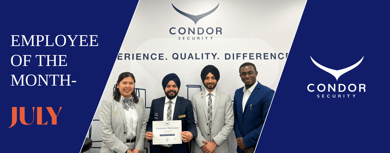Condor Security Employee Of The Month July 2025